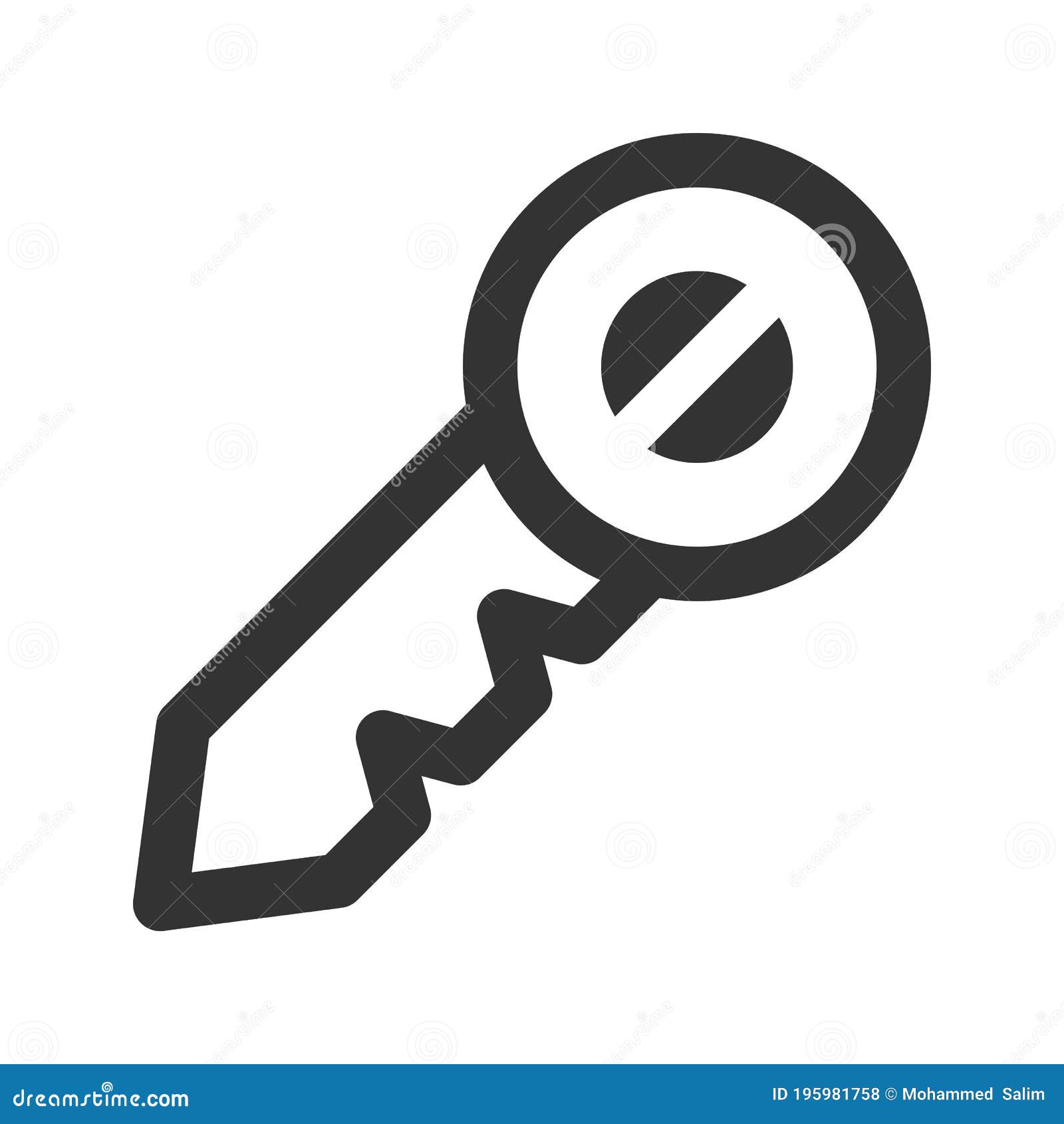 Key Access Flat Vector Icon Stock Vector - Illustration of lock, access ...