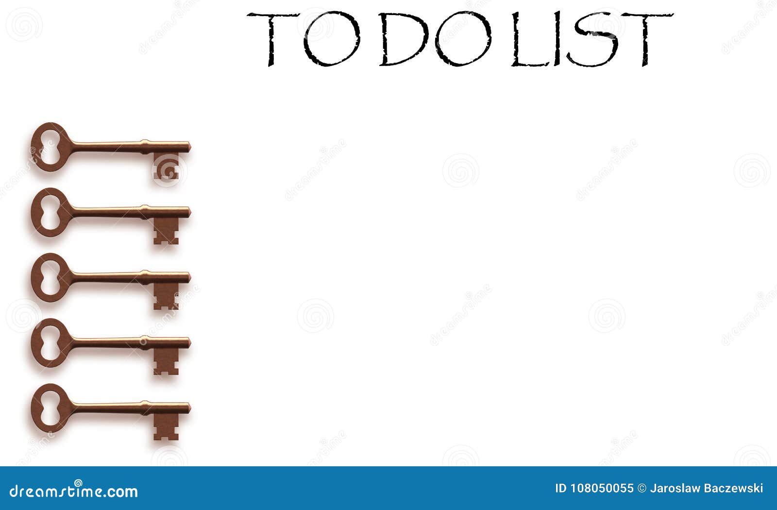 Key Activities on To Do List. Stock Illustration - Illustration of ...