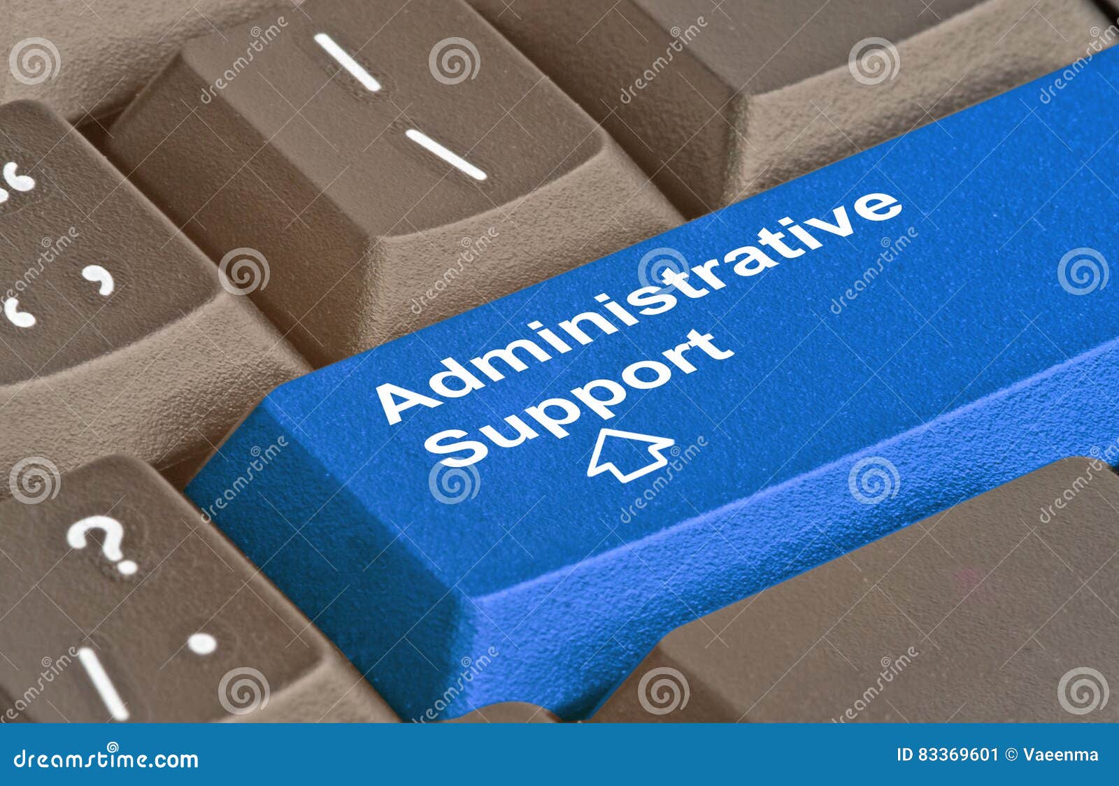 Key for Administrative Support Stock Image - Image of business, trade ...