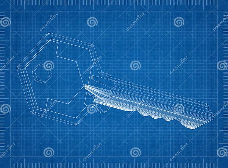 Key Architect blueprint stock photo. Image of geometry - 117716126
