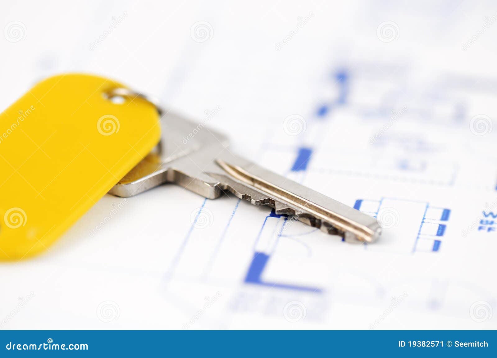 Key on an Architecture-plan Stock Image - Image of plan, detached: 19382571