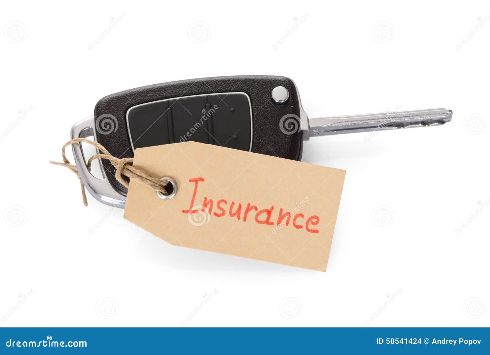 Key Attached with Insurance Tag Stock Photo - Image of insurance ...