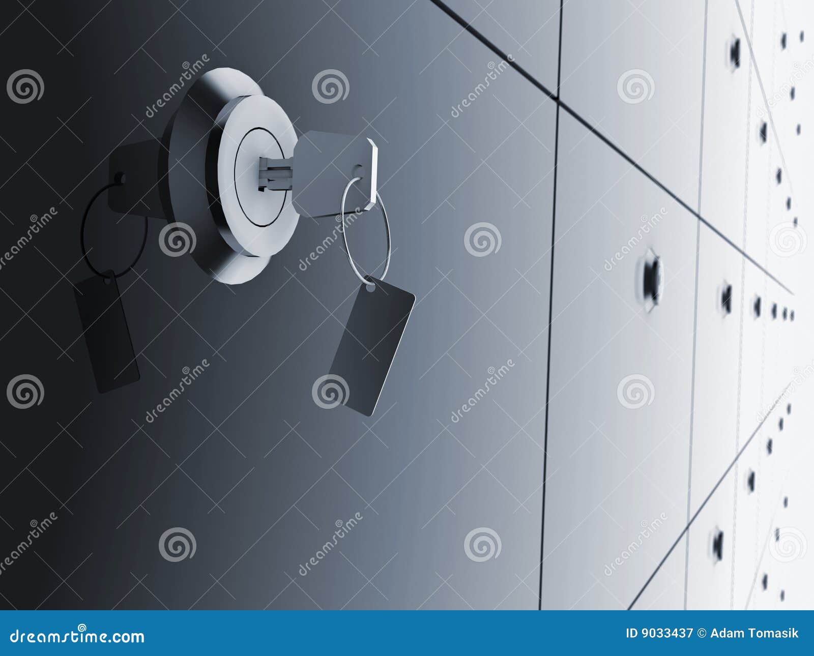 Key in bank deposit. stock illustration. Illustration of savings - 9033437