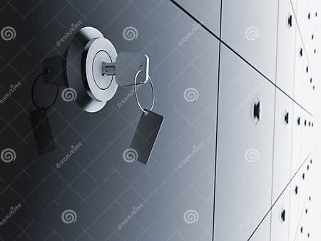 Key in bank deposit. stock illustration. Illustration of savings - 9033437