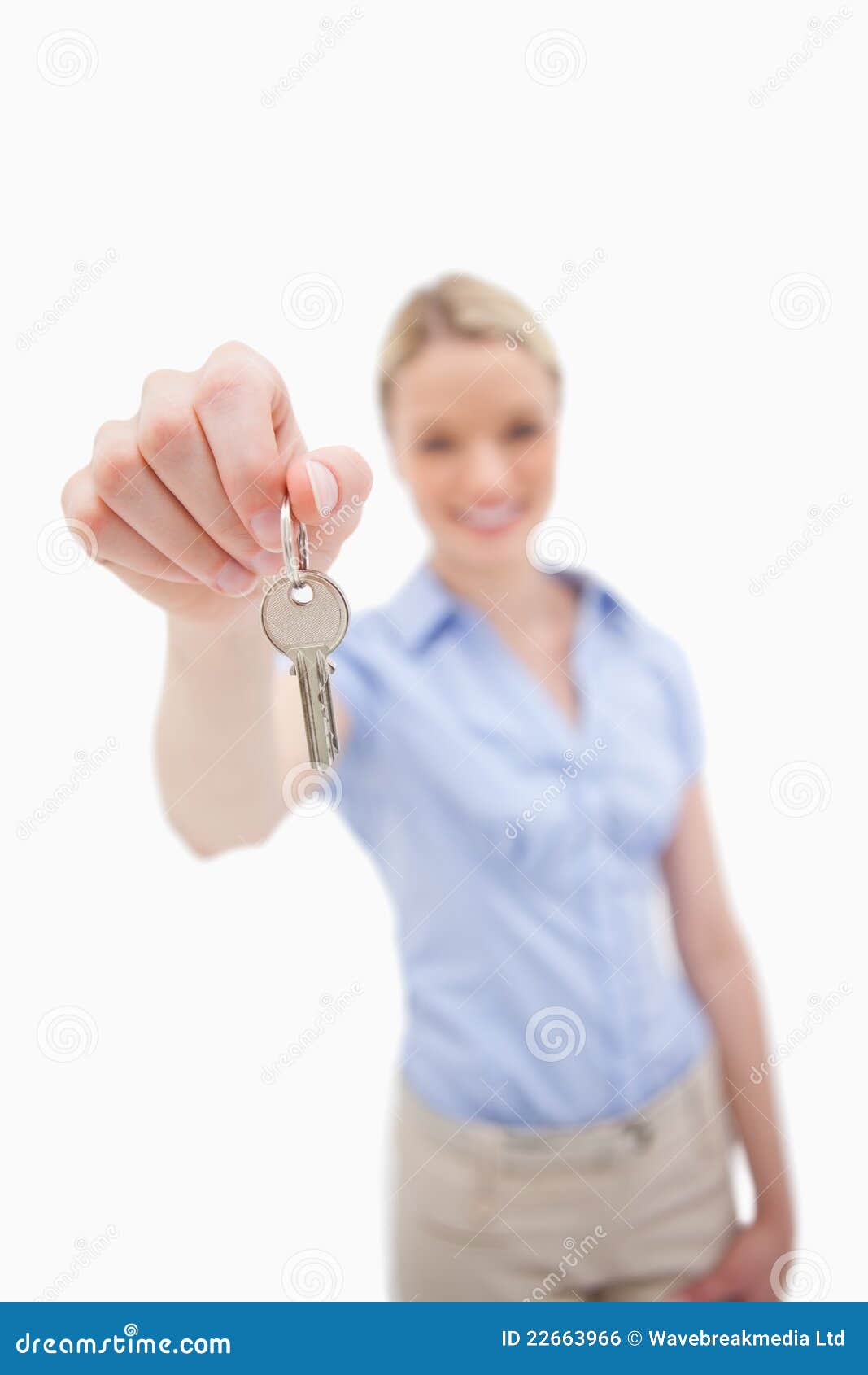 Key Being Handed Over by Woman Stock Photo - Image of lock, finger ...