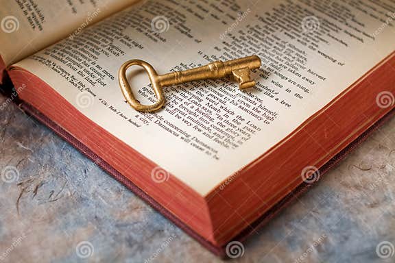 Key on bible stock photo. Image of ancient, religion - 17530506