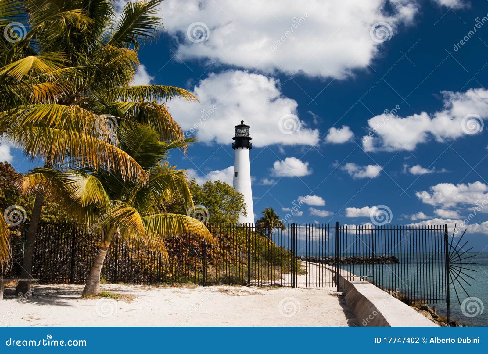 Key Biscayne Lighthouse stock photo. Image of exoticism - 17747402
