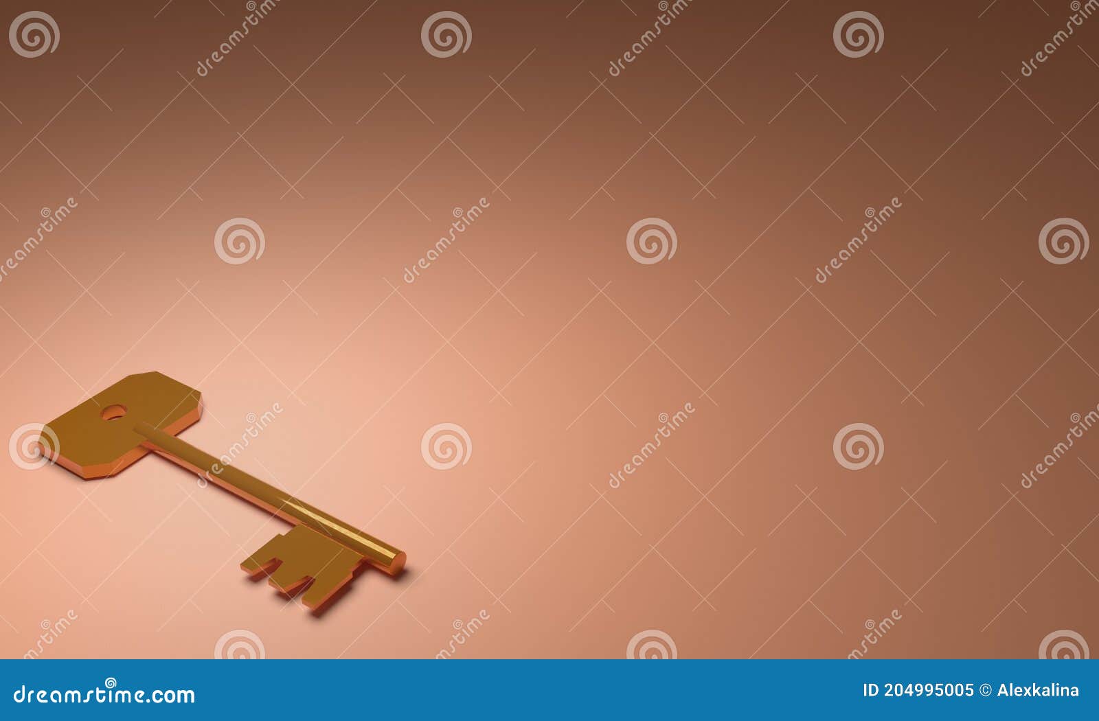 Key with Blank Background with Blank Space Stock Illustration ...