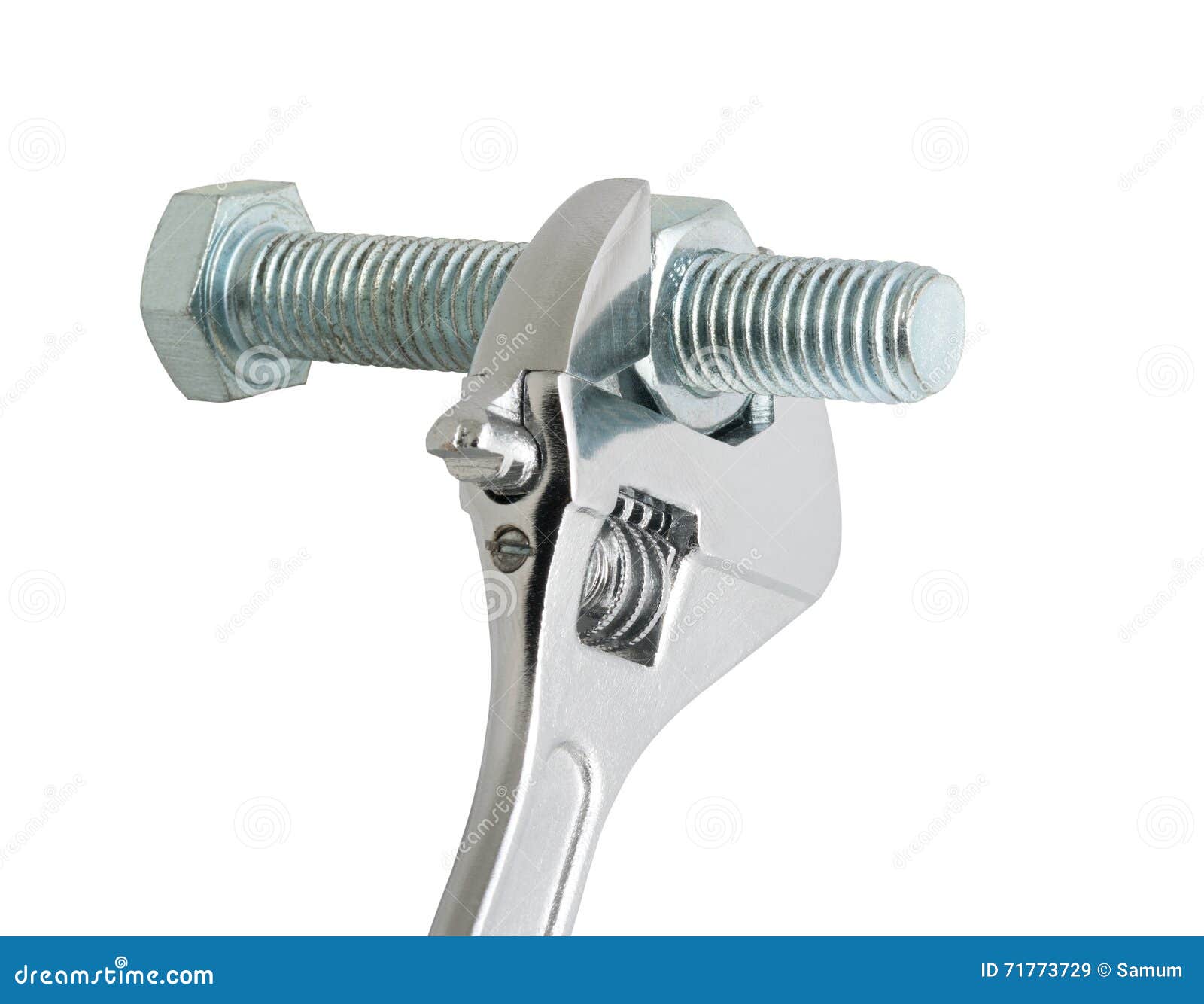 The key, bolt and nut stock image. Image of fasteners - 71773729