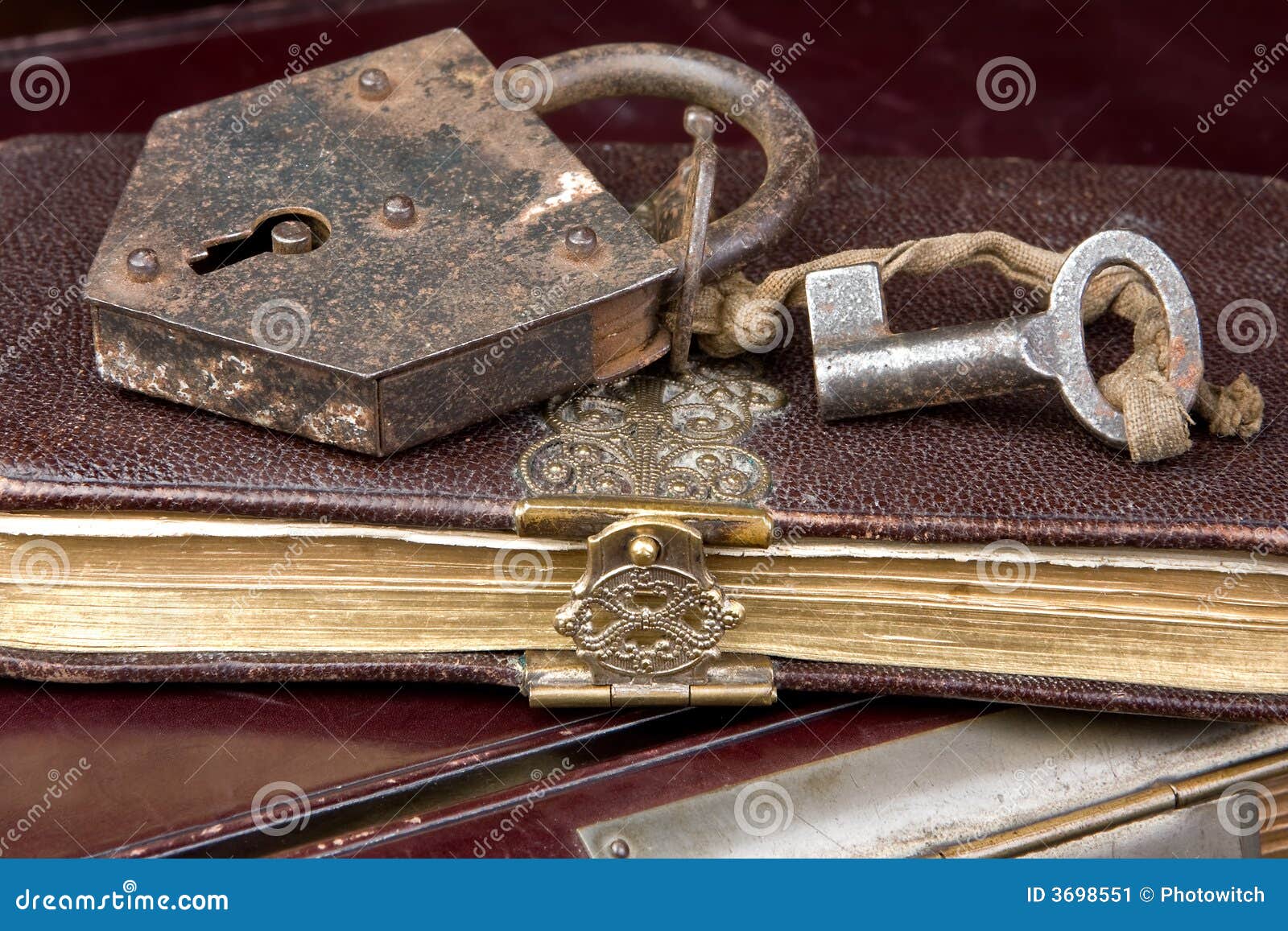 Key on book stock image. Image of mystery, historical - 3698551