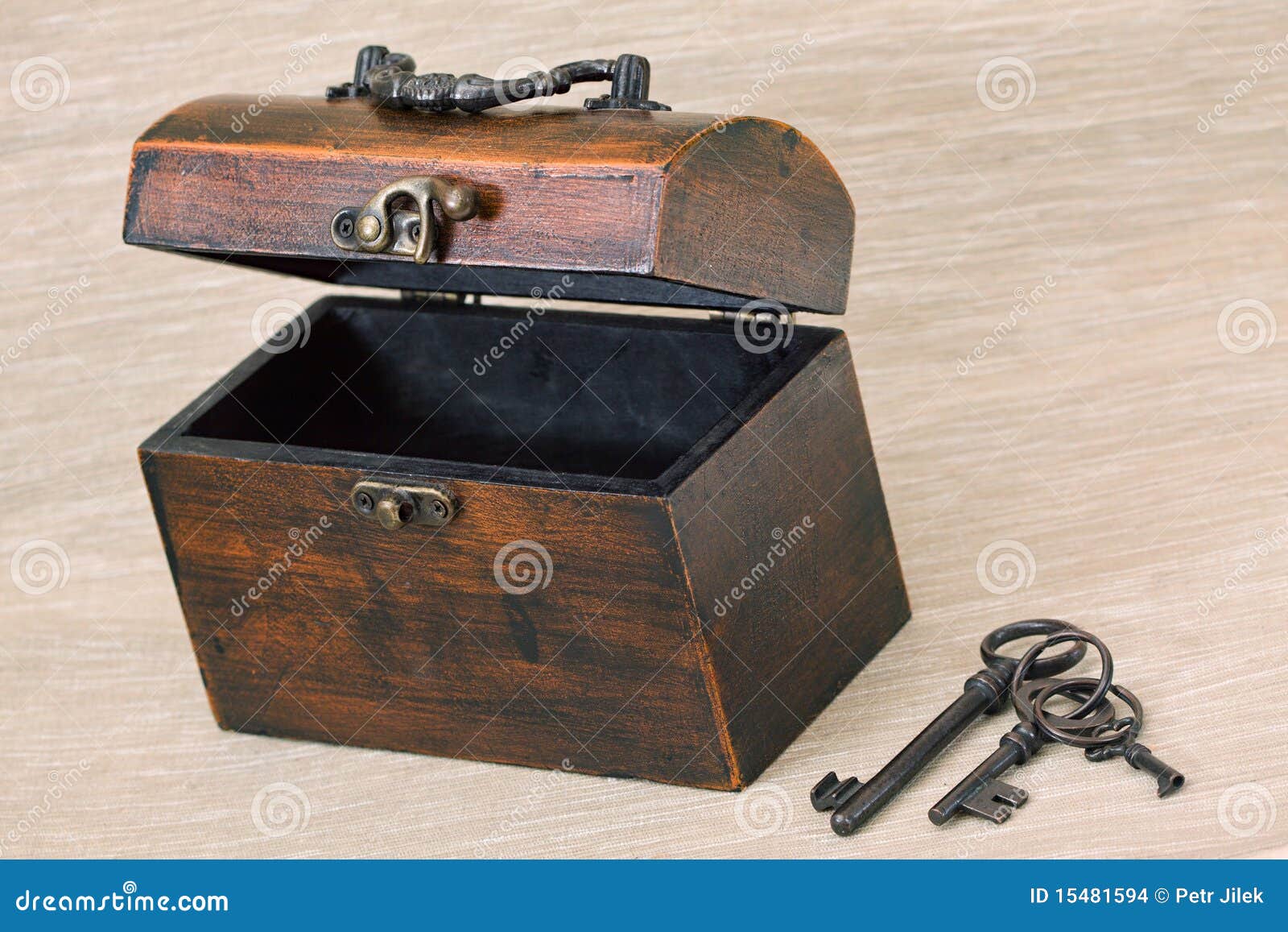 Key in box stock photo. Image of hide, ancient, gold - 15481594