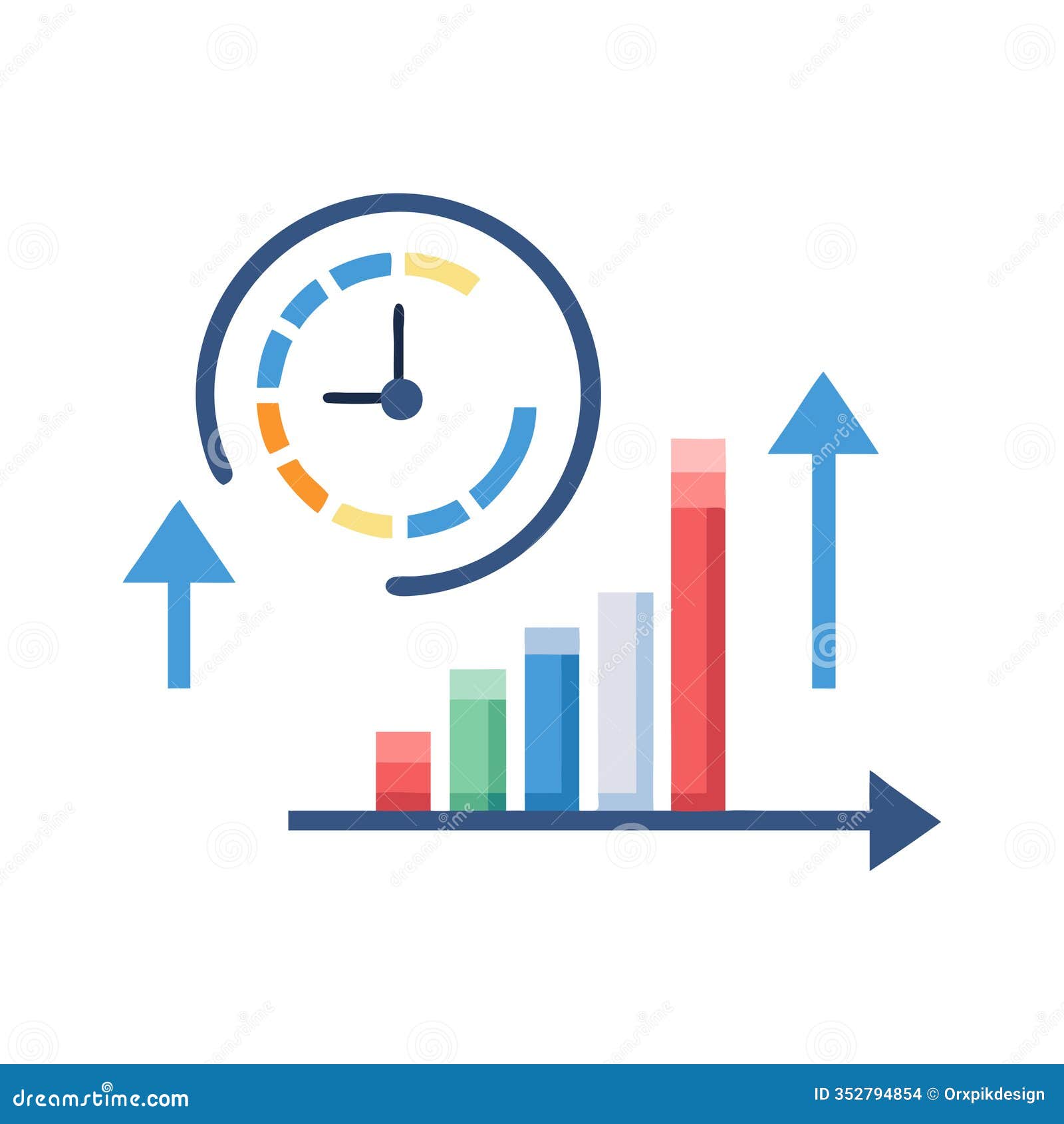 Key Business Agility Metrics Icon Stock Vector - Illustration of graph ...