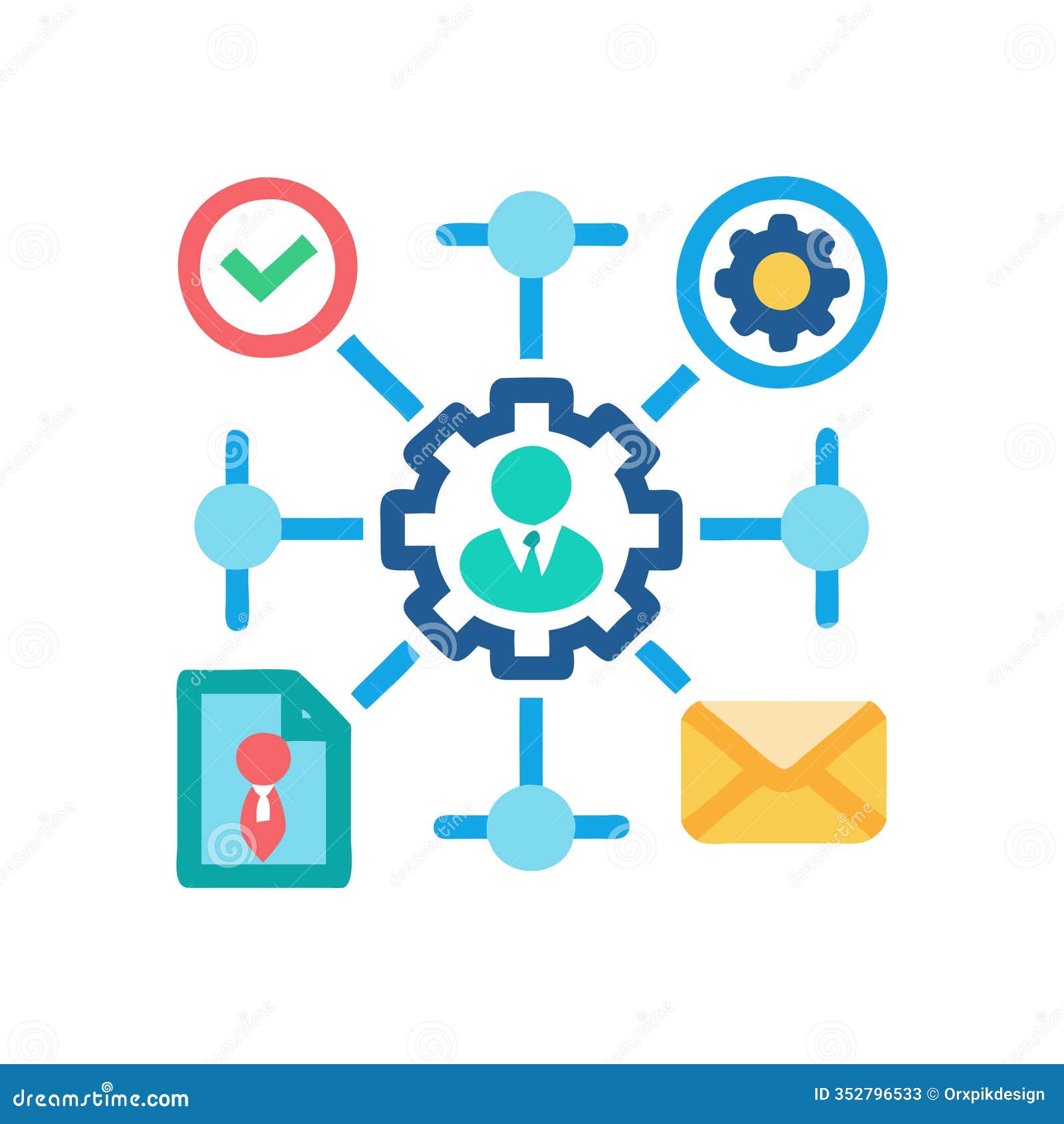Business Readiness Framework Icon Cartoon Vector | CartoonDealer.com ...