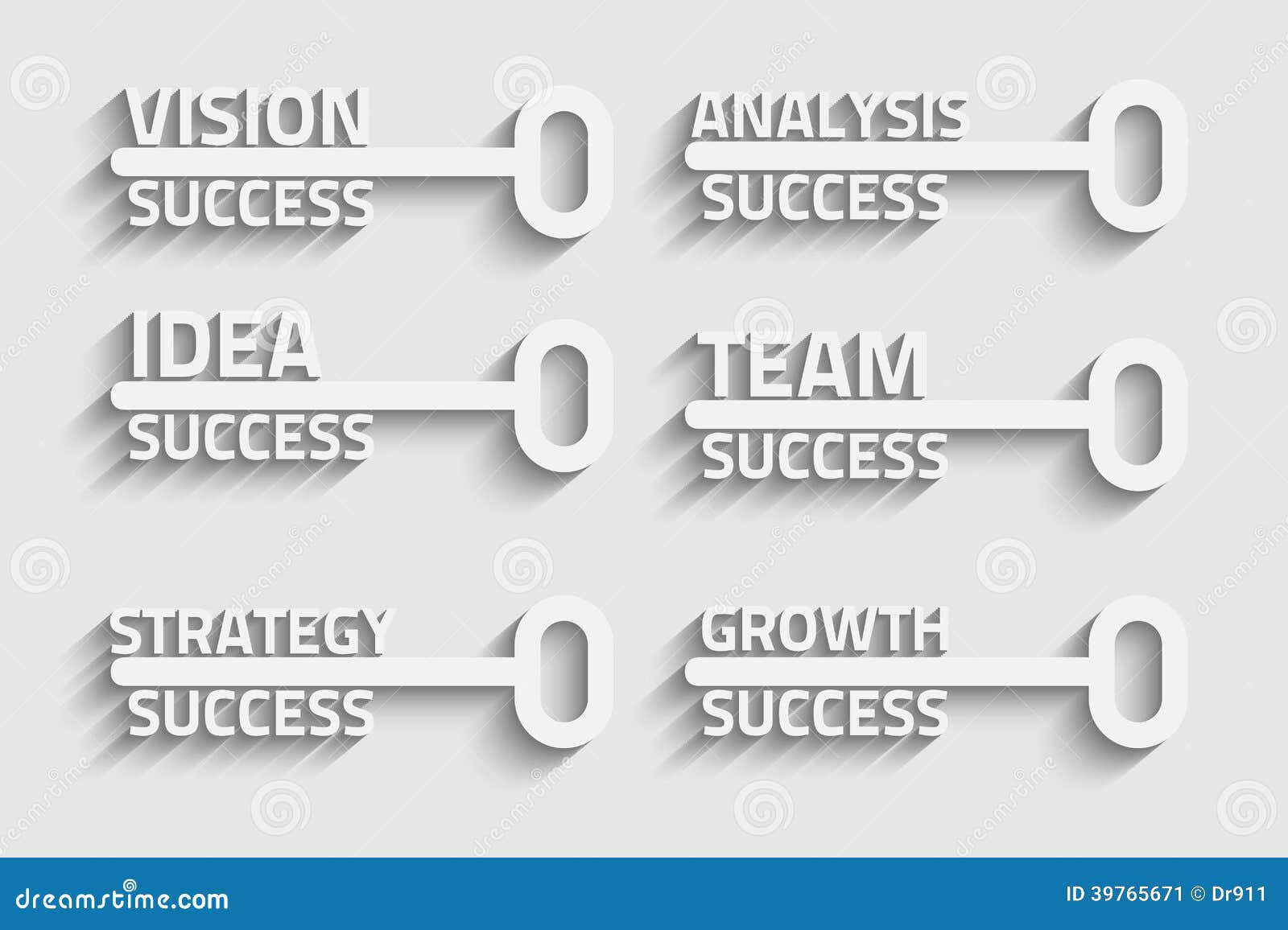 Key with business word stock vector. Illustration of goal - 39765671