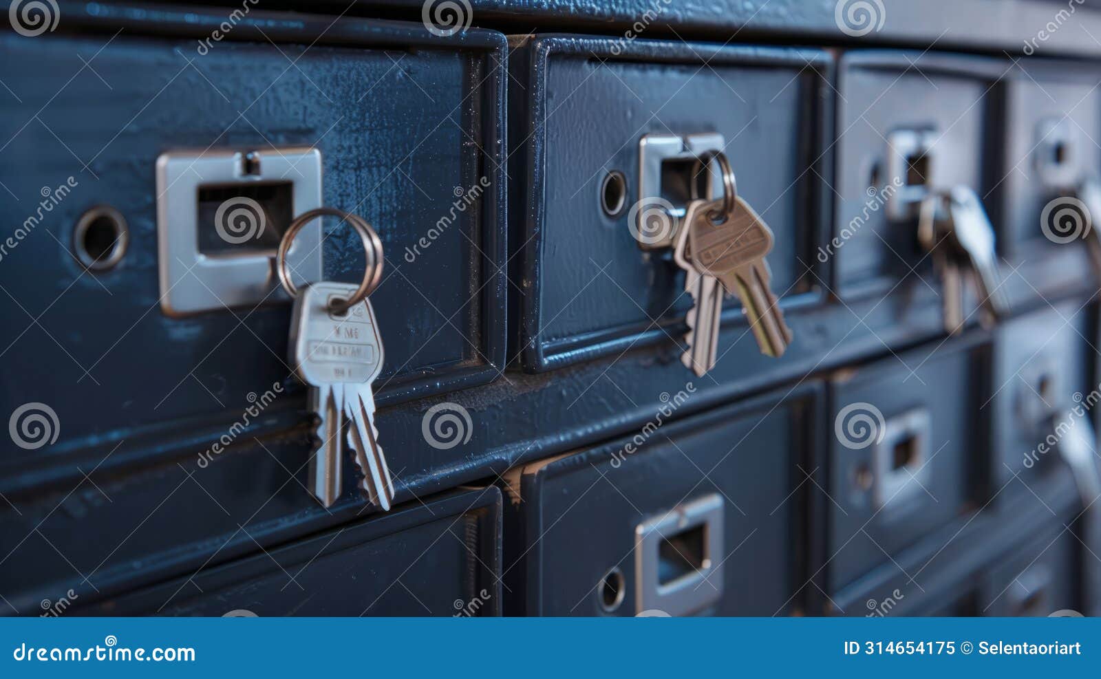 Key Cabinets with Audit Trail for Accountability Stock Illustration ...