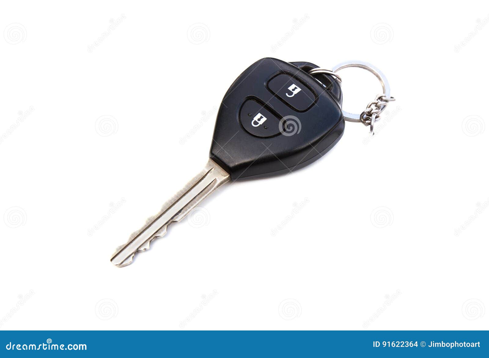 Key Car Remote Control Isolated on White Stock Photo - Image of steel ...