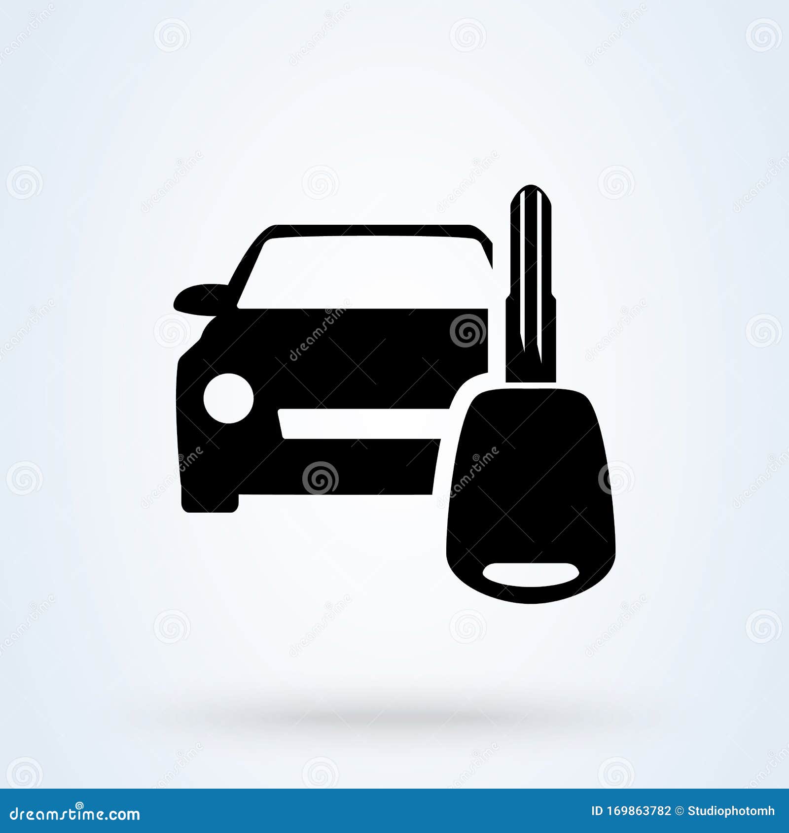Key Car Rent. Vector Simple Modern Icon Design Illustration Stock ... Key Car Rent. Vector Simple Modern Icon Design Illustration Stock ...