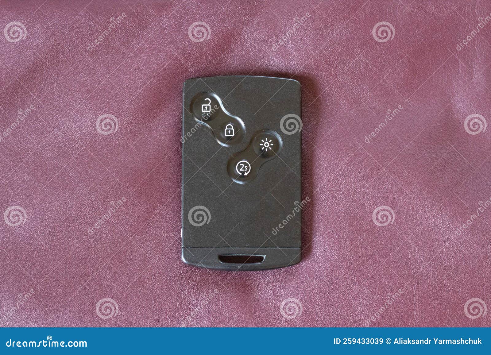 The Key Card from the Car is a Close-up. Keyless Access To the Car ...