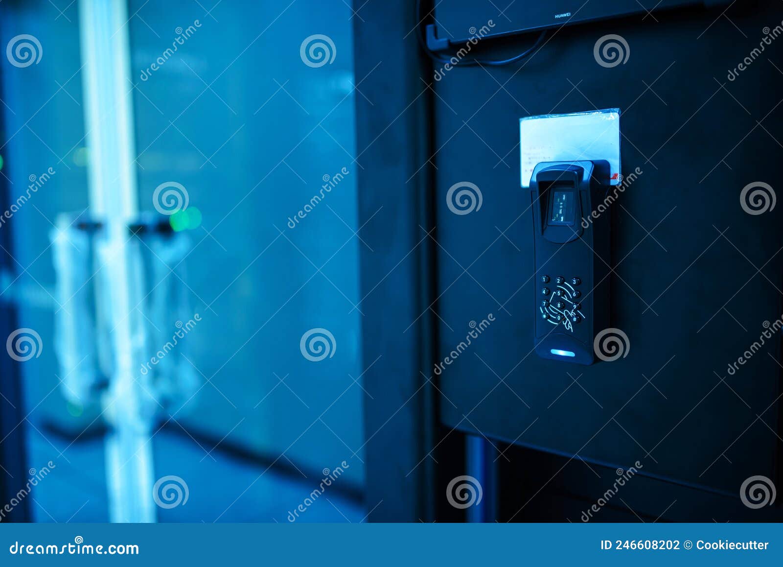 Key card reader stock photo. Image of electronic, entry - 246608202