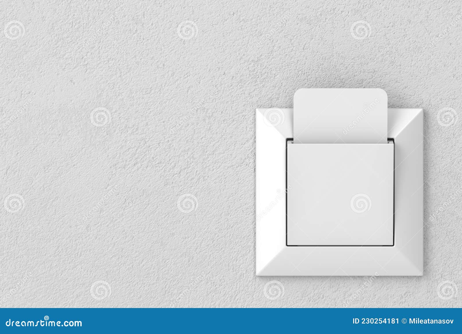 Key Card Reader on the Wall Stock Illustration - Illustration of light ...