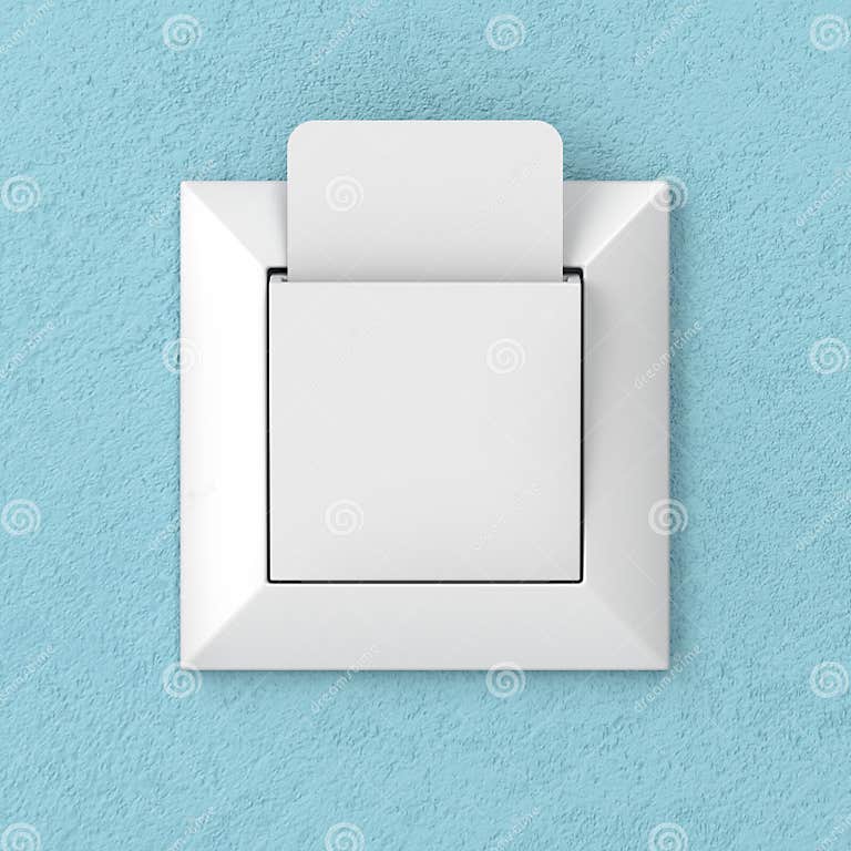 Key Card Reader on the Wall Stock Illustration - Illustration of wall ...