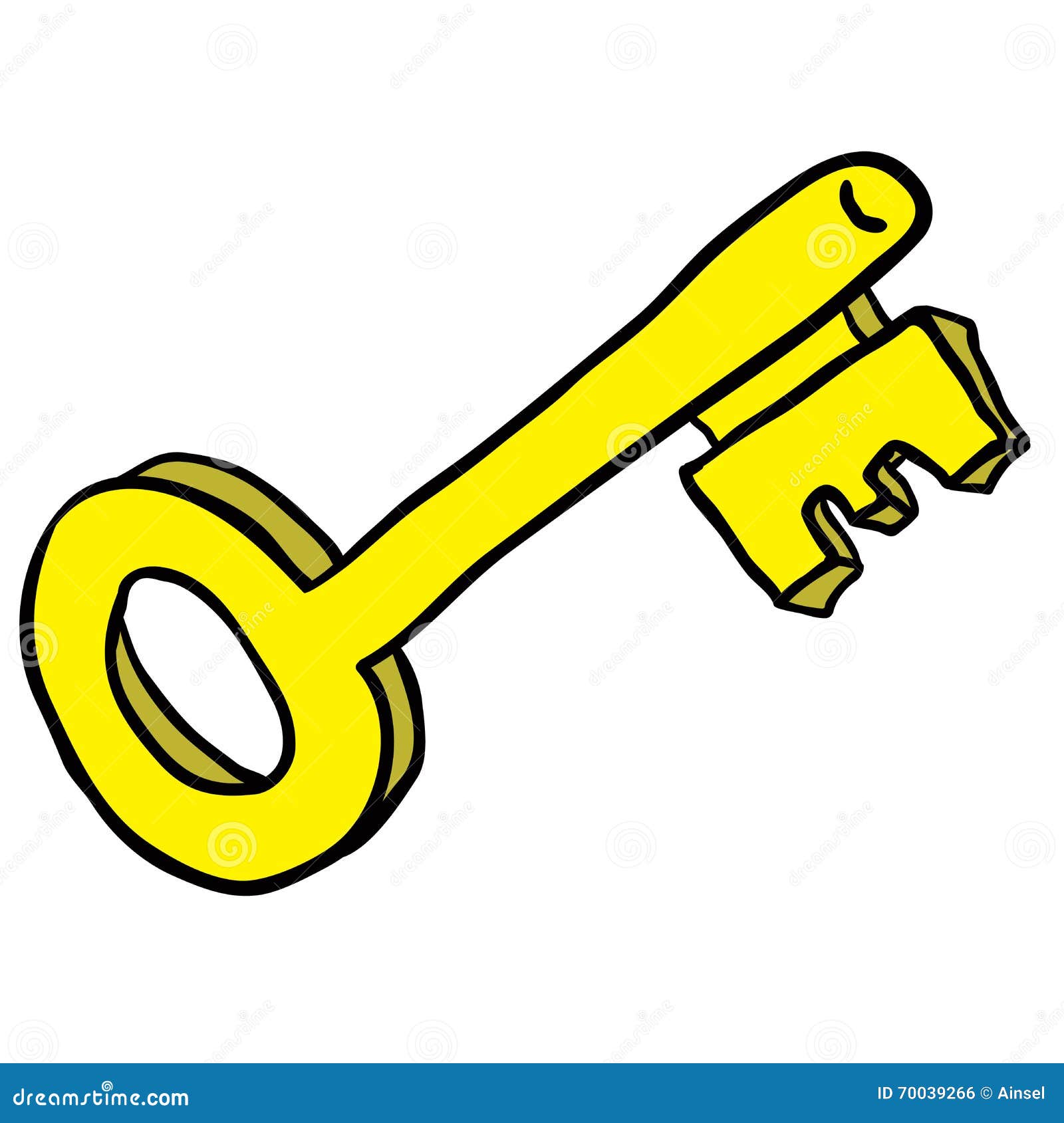 Key stock vector. Illustration of secure, open, doodle - 70039266