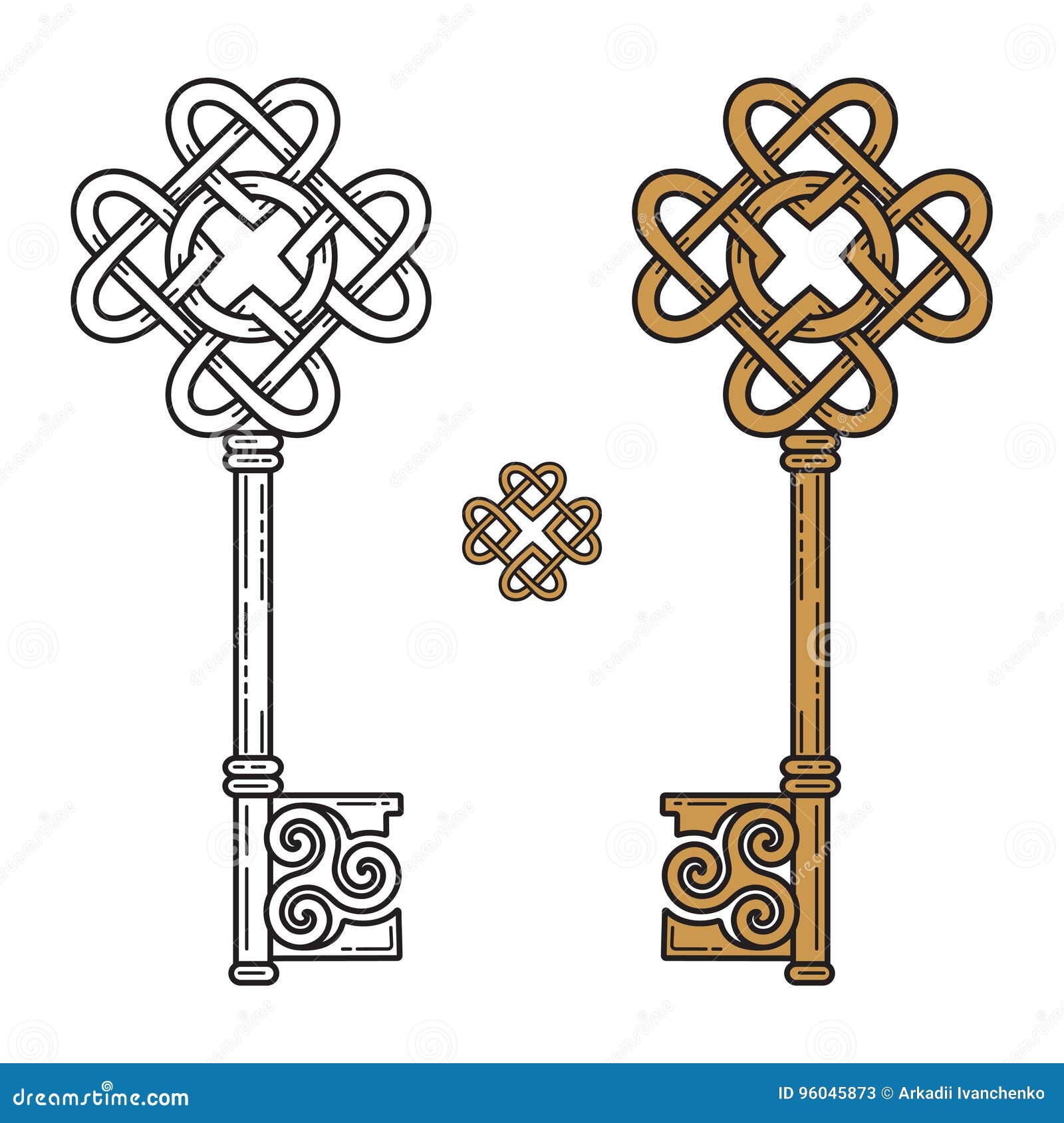 39 Celtic Style Knots Collection, Vector Illustration | CartoonDealer ...