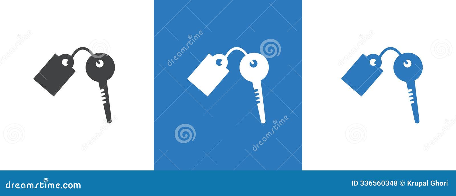 Key Chain Icon Thin Line Illustration Stock Illustration - Illustration ...