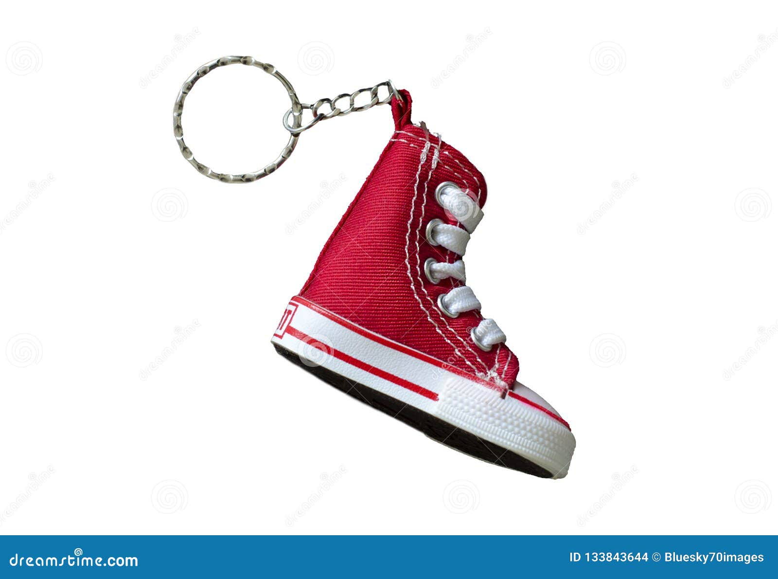 Key Chain with Mini Red Basketball Shoe Stock Photo - Image of ...