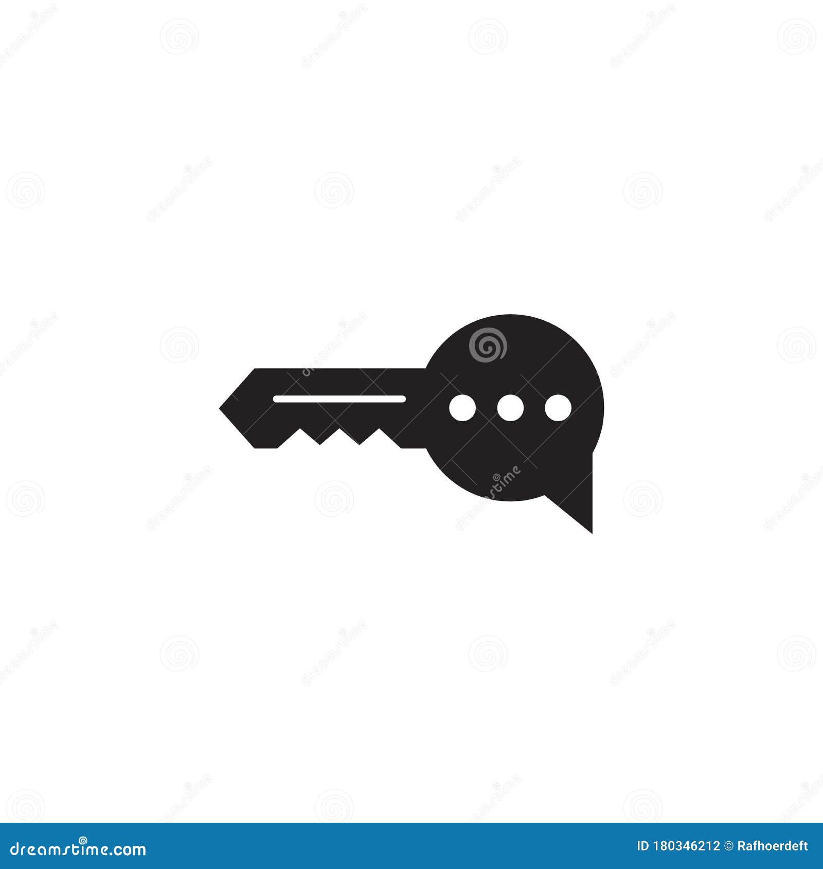 Key Chat with Variant Color Stock Vector - Illustration of balloon ...
