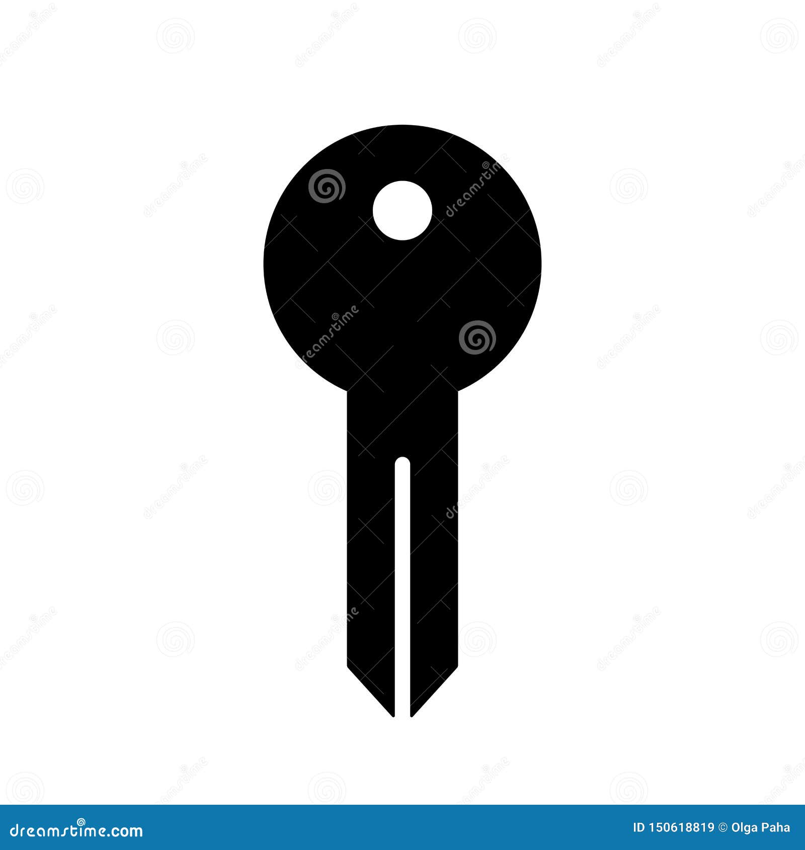 Key circle black stock vector. Illustration of electrical - 150618819