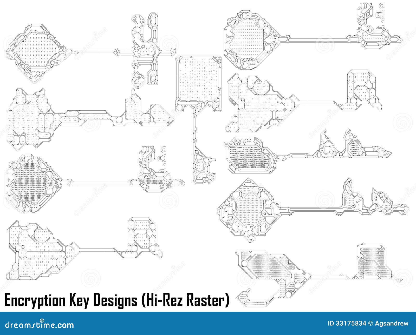 Key Code Designs stock illustration. Illustration of abstract - 33175834