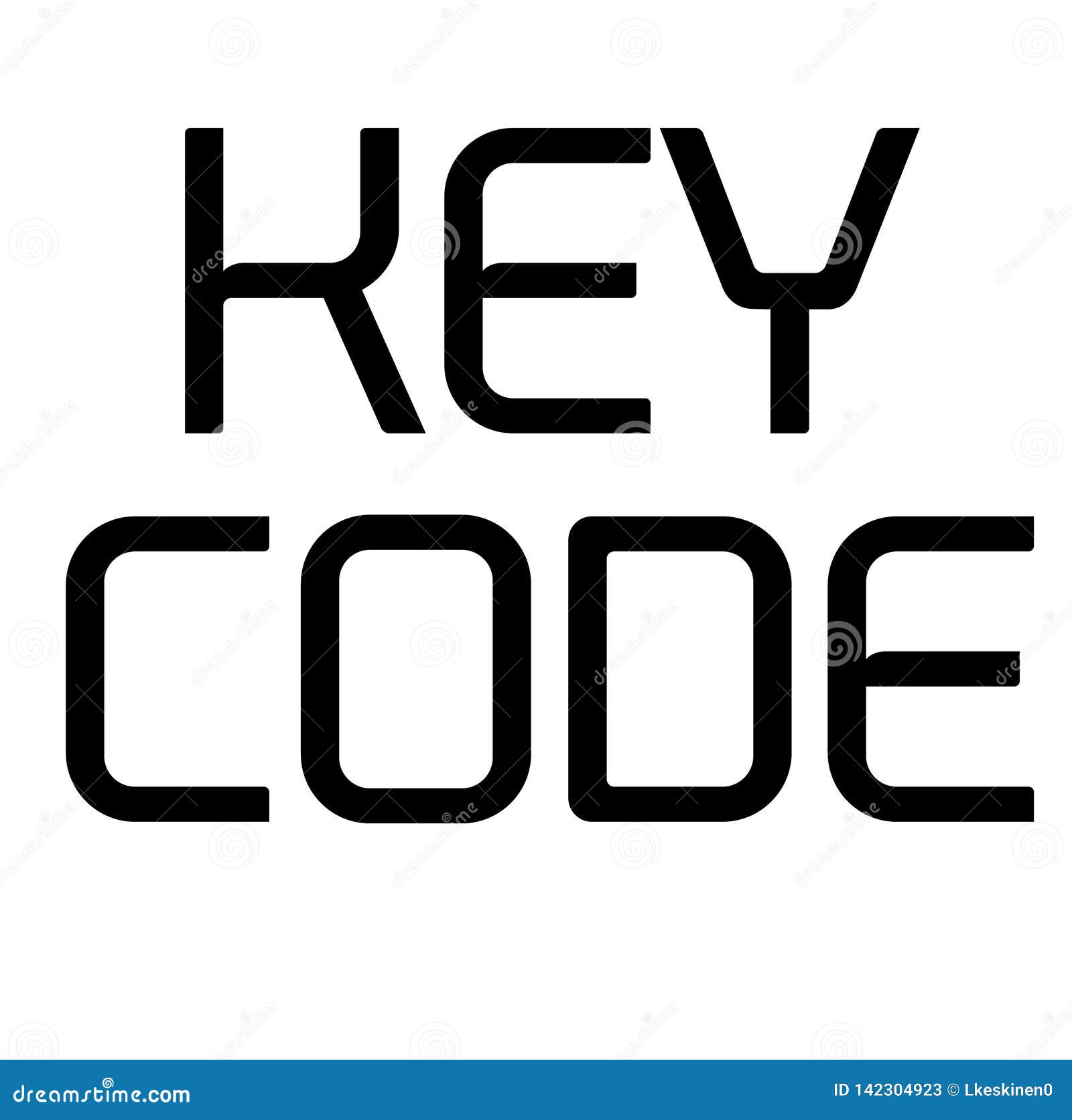 Key code stamp on white stock vector. Illustration of text - 142304923