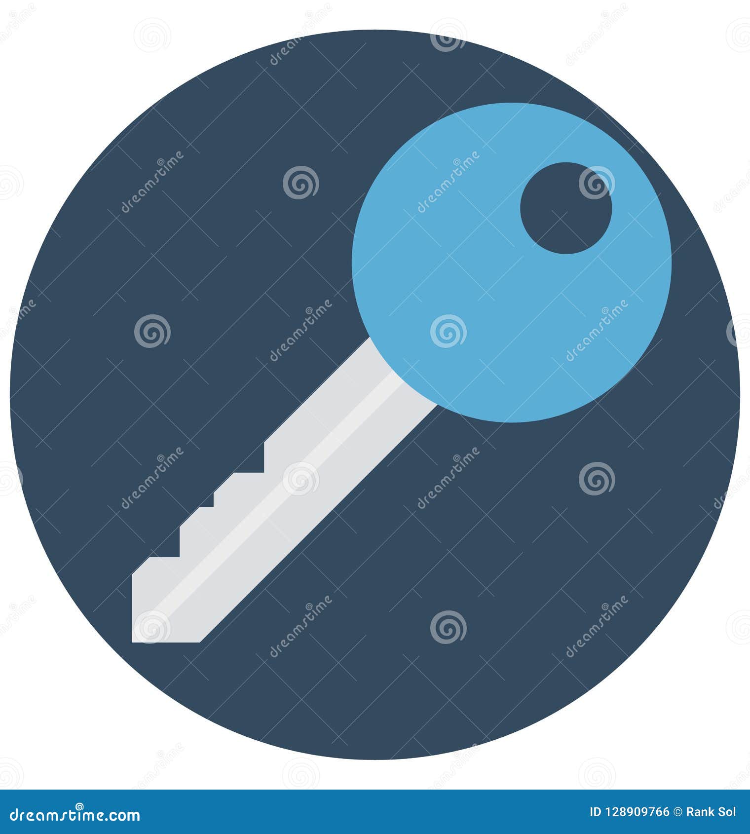 Key Color Isolated Vector Icon that Easily Can Be Modified and Edit ...