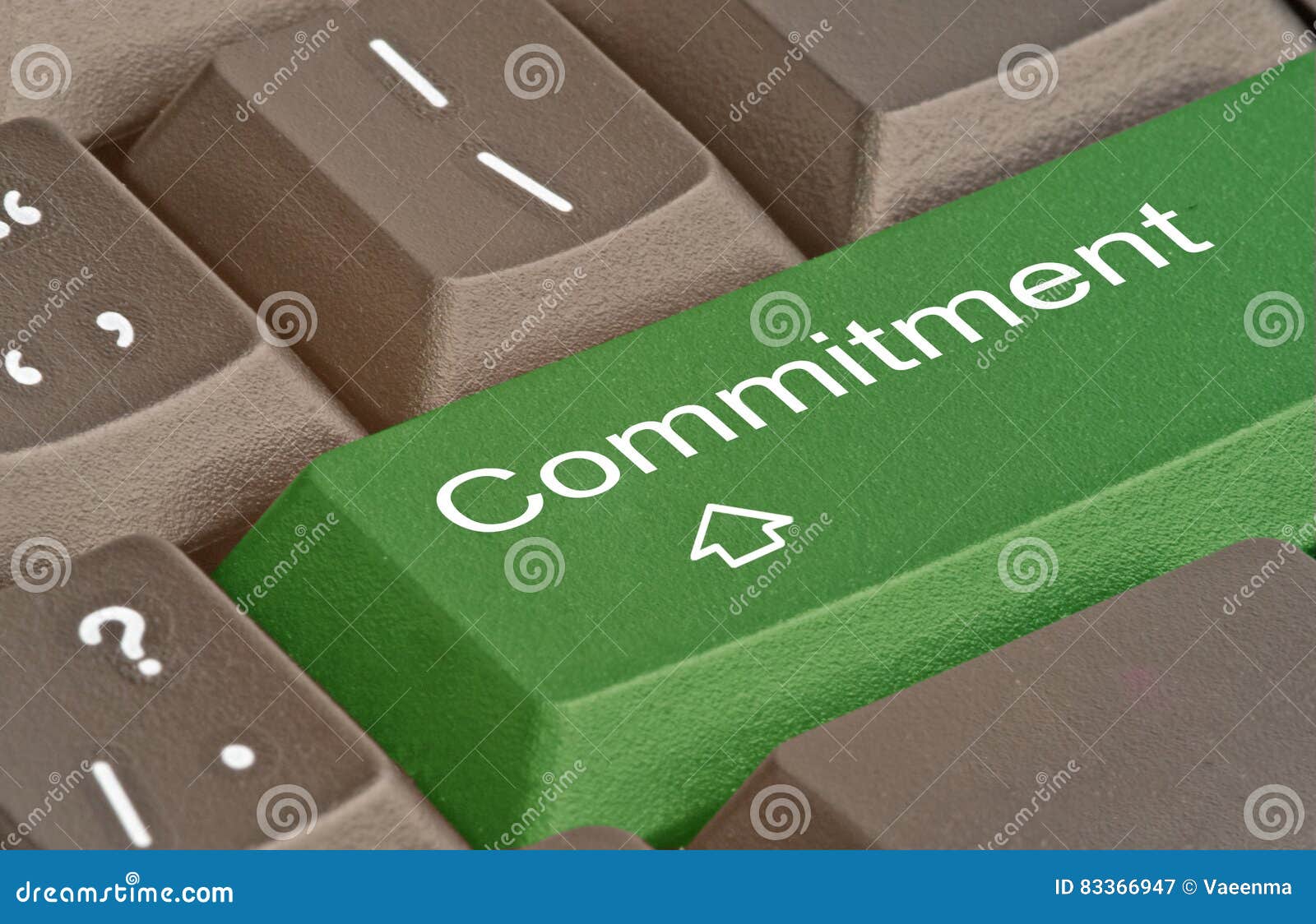 Key for commitment stock image. Image of promise, keyboard - 83366947