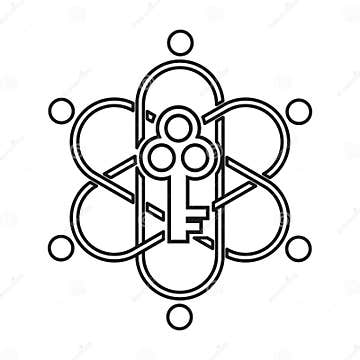 Key Commitment Teamwork Together Outline Logo Stock Vector ...