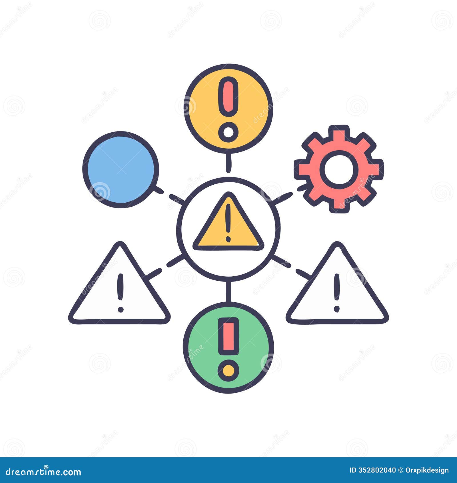 Key Components of Risk Assessment Frameworks Stock Vector ...