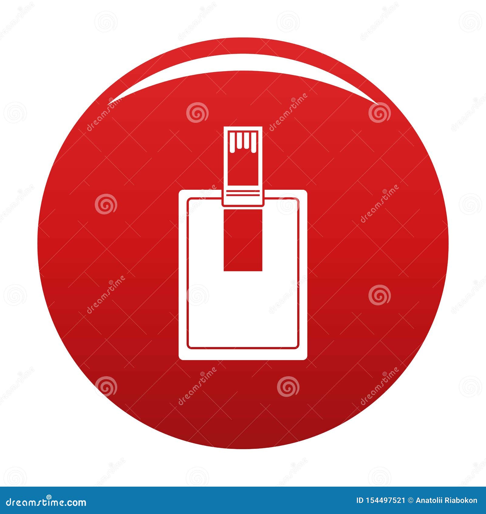 Key Connector Icon Vector Red Stock Vector - Illustration of computer ...