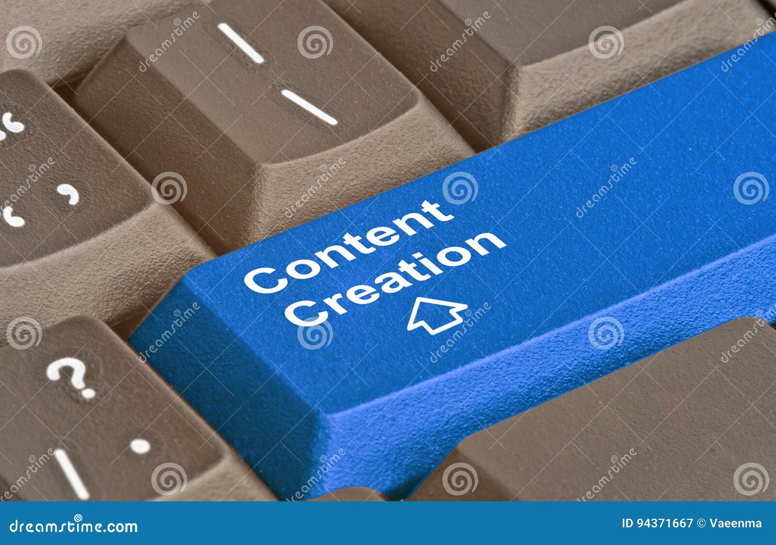 Key for content creation stock image. Image of reporting - 94371667