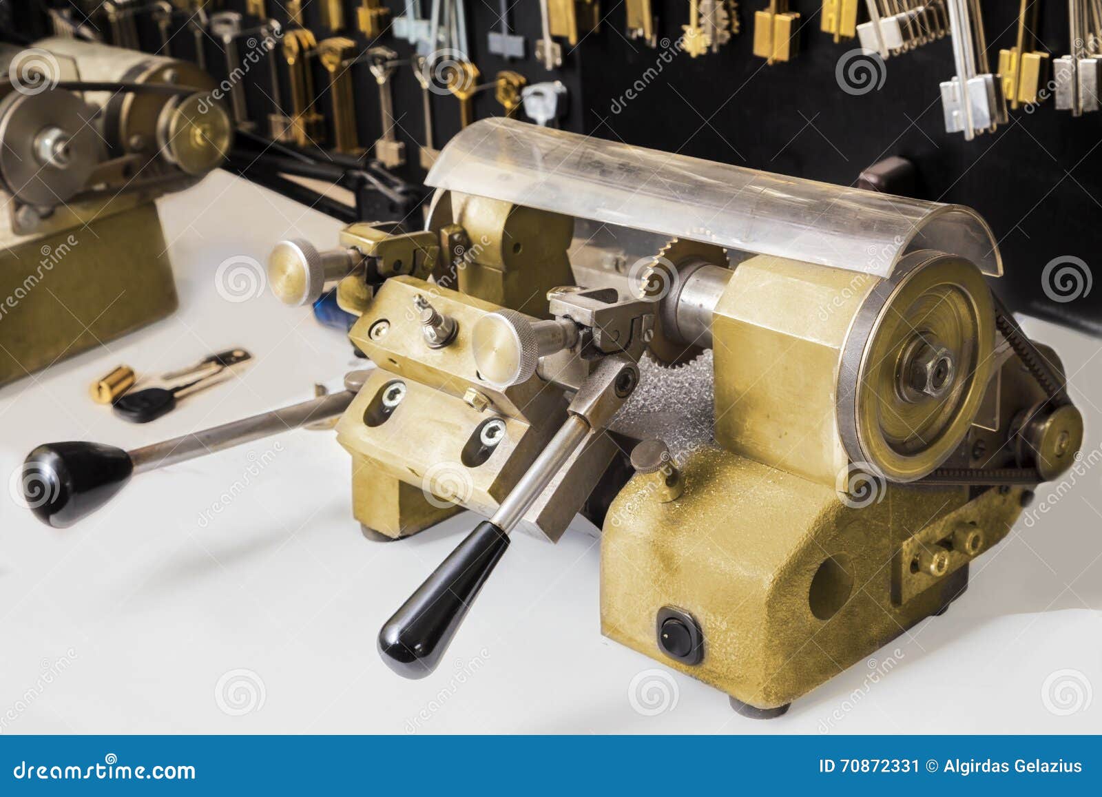 Key copying machine stock image. Image of double, making - 70872331