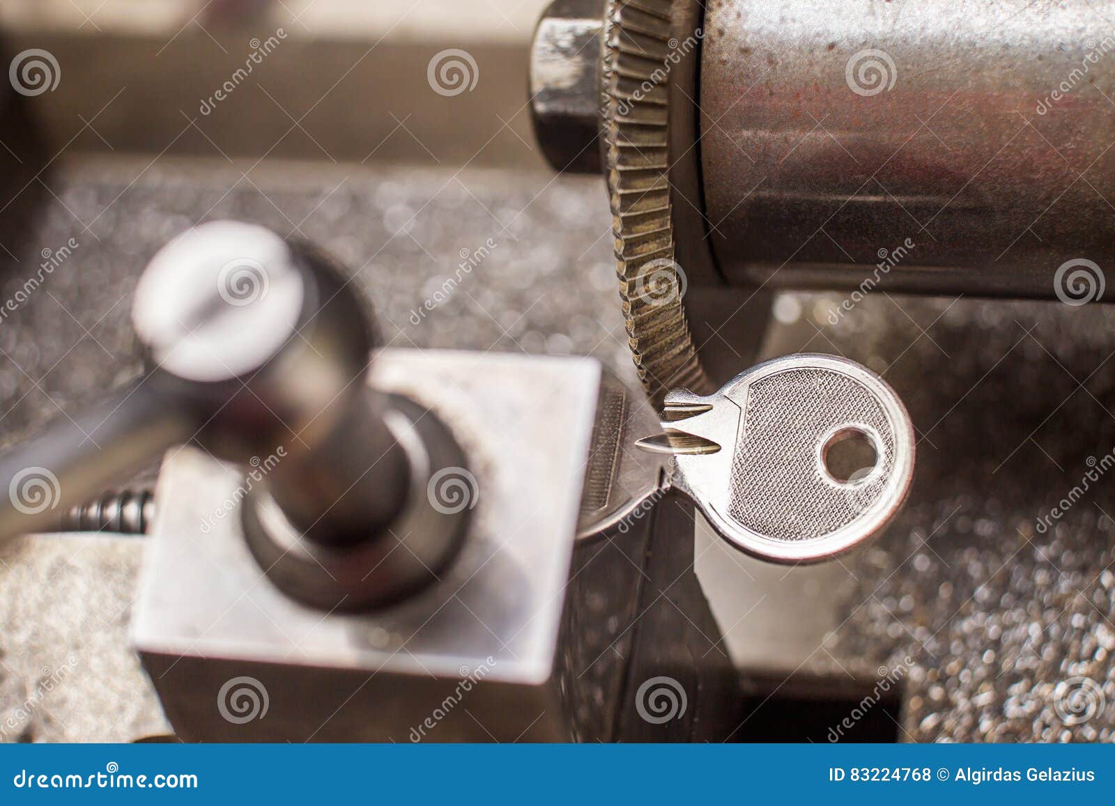 Key Copying Machine with Key Stock Photo - Image of black, metal: 83224768