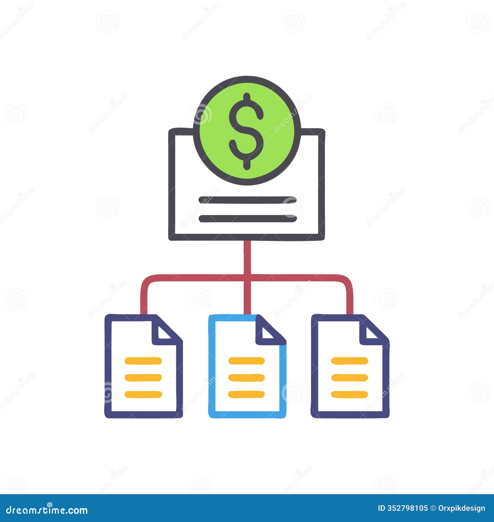 Key Cost Structure Icon stock vector. Illustration of intelligence ...