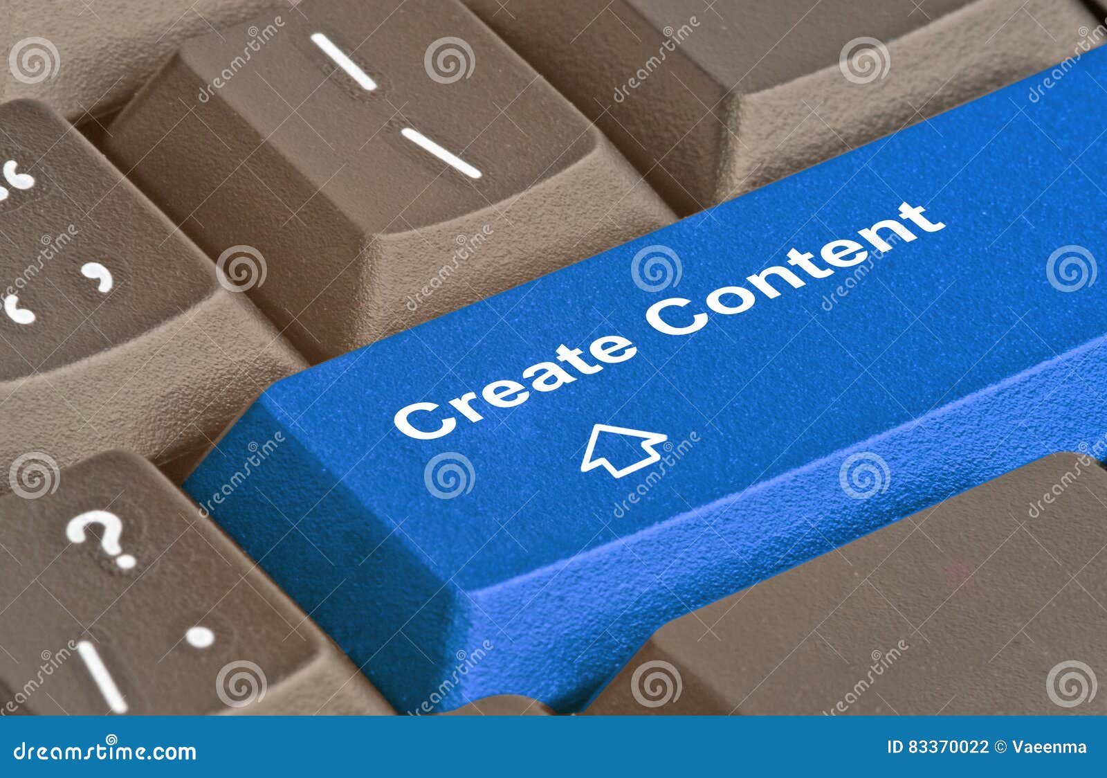 Key for Creation of Content Stock Photo - Image of creation, internet ...
