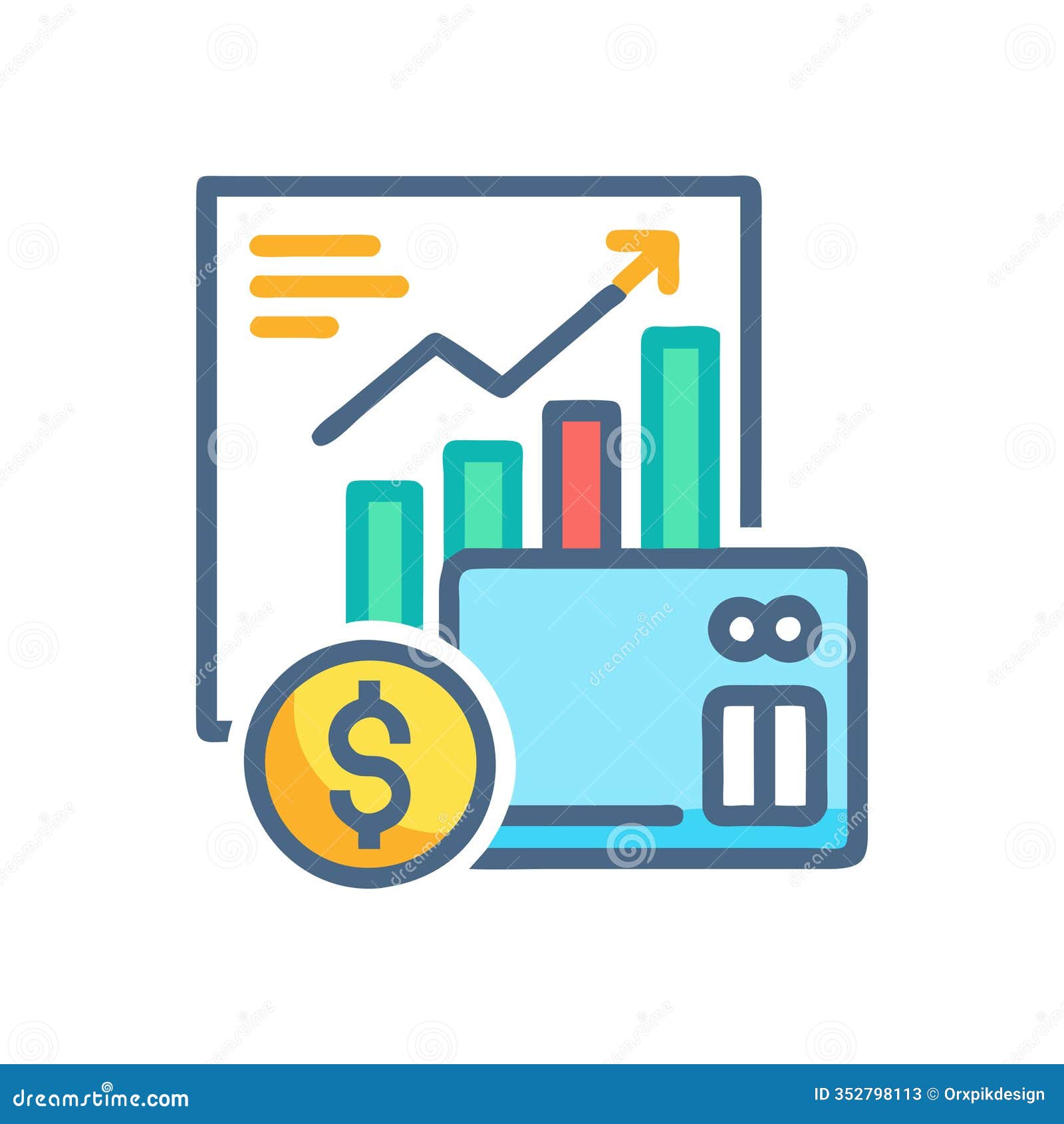 Key Credit Analysis Icon stock vector. Illustration of motivation ...