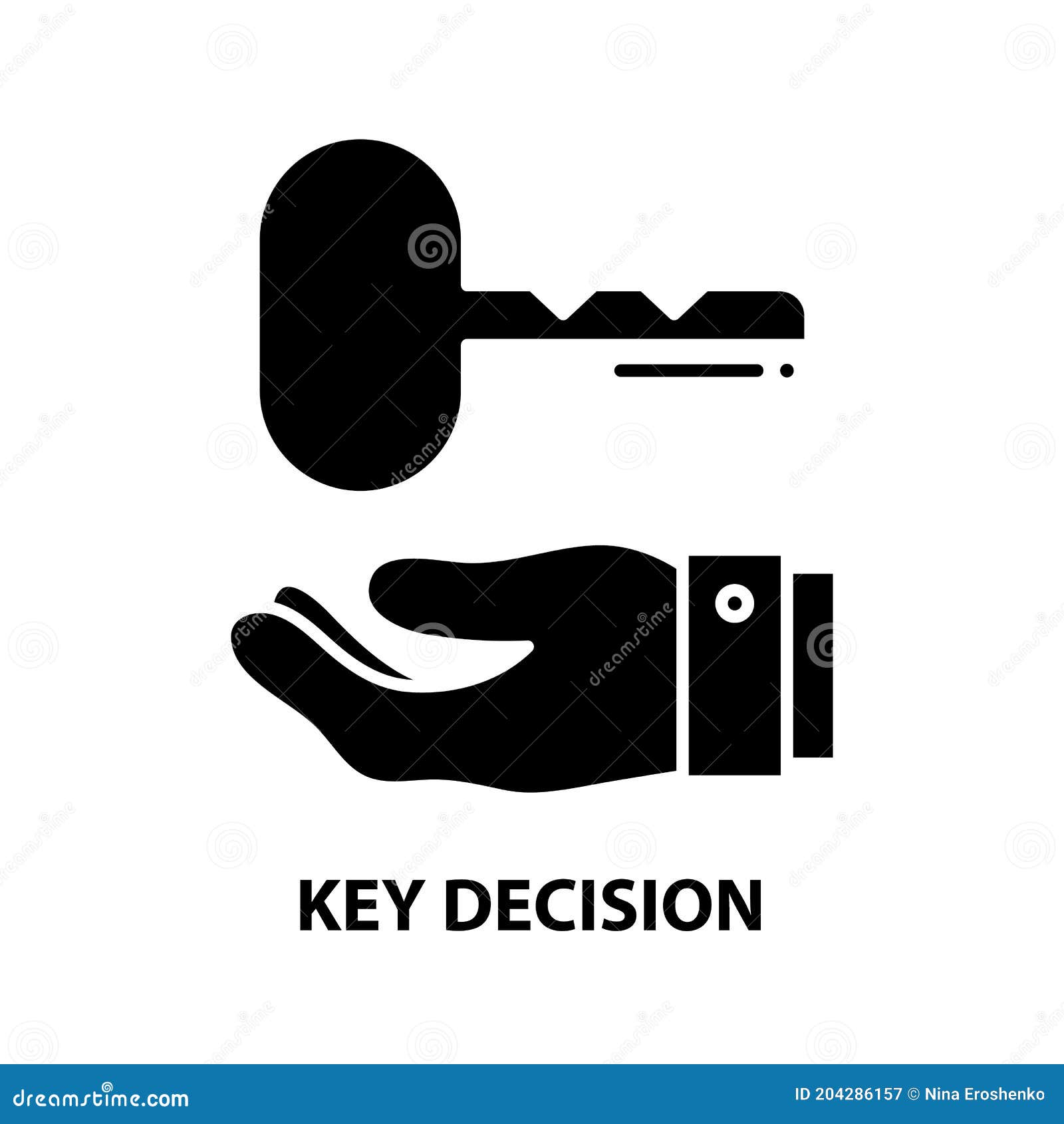 Key Decision Icon, Black Sign with Strokes, Concept Illustration Stock ... Key Decision Icon, Black Sign with Strokes, Concept Illustration Stock ...