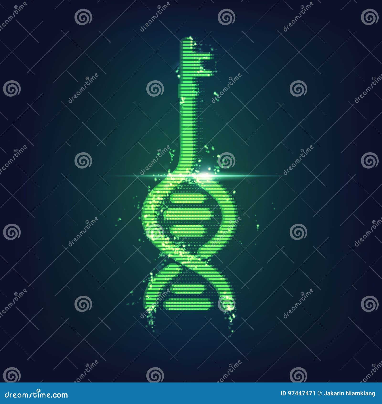 Key DNA stock vector. Illustration of security, human - 97447471