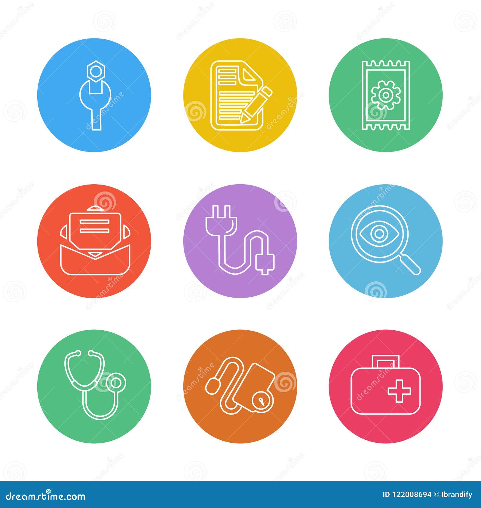 Key , Document, Gear , Mail , Plug , Share , Medical , Eps Icons Stock ...