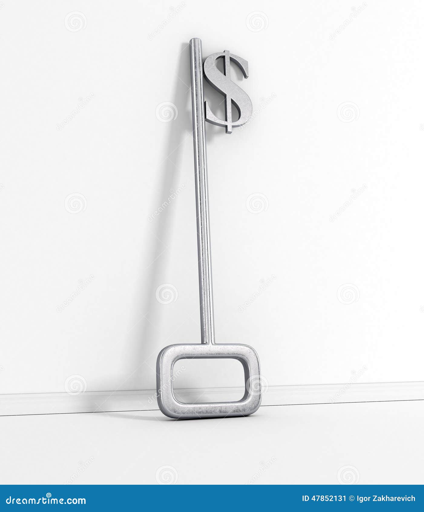 A key with stock illustration. Illustration of green - 47852131