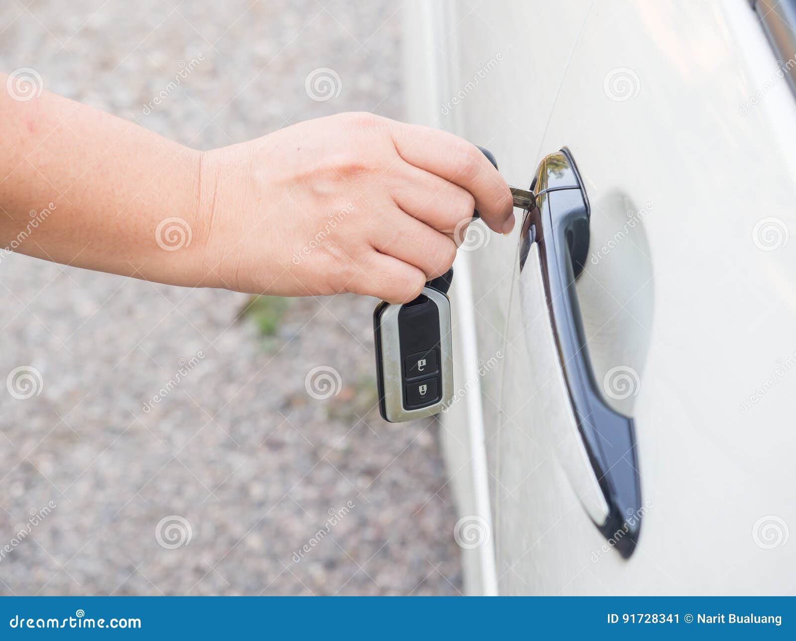 Key and door lock stock image. Image of auto, lock, holding - 91728341
