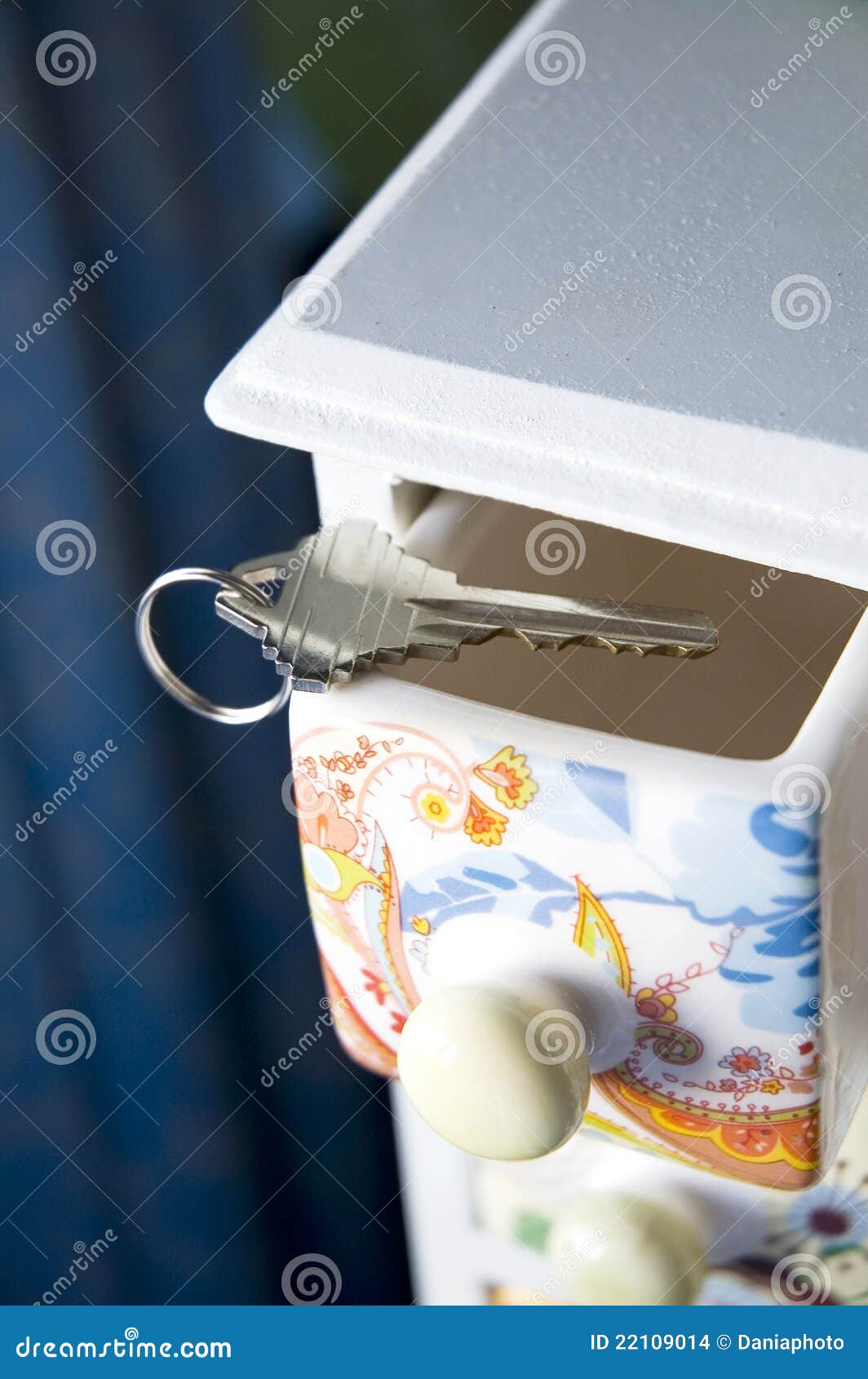 Key on drawer stock photo. Image of storage, decoration - 22109014